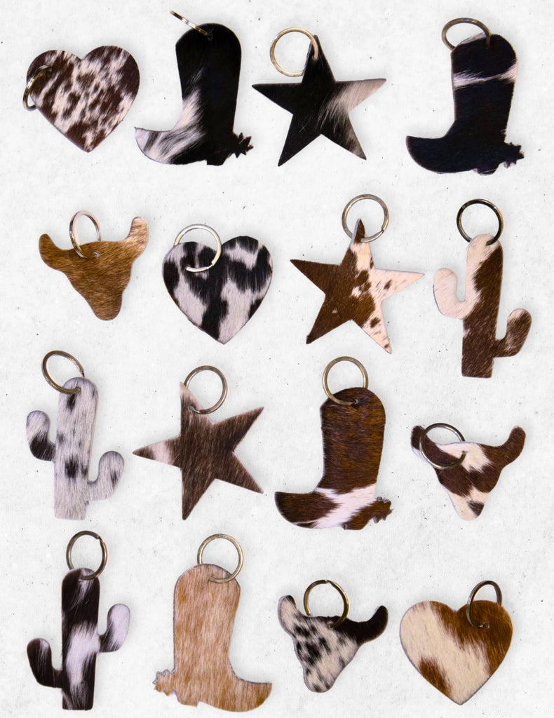 Cowhide Key Chains — El Paso Saddleblanket