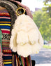 Authentic Rabbit Fur Keychain — El Paso Saddleblanket