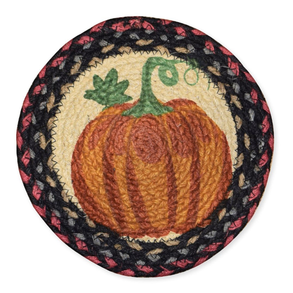 Braided Jute Round Trivets, Design #17 — El Paso Saddleblanket