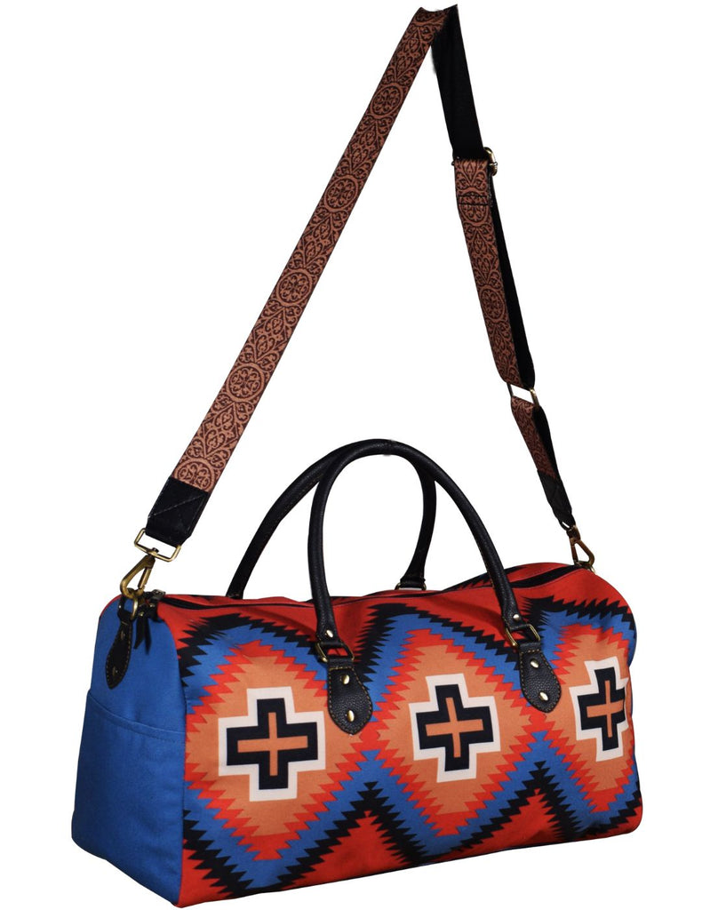 Canvas Duffel Bag, Design 4 — El Paso Saddleblanket