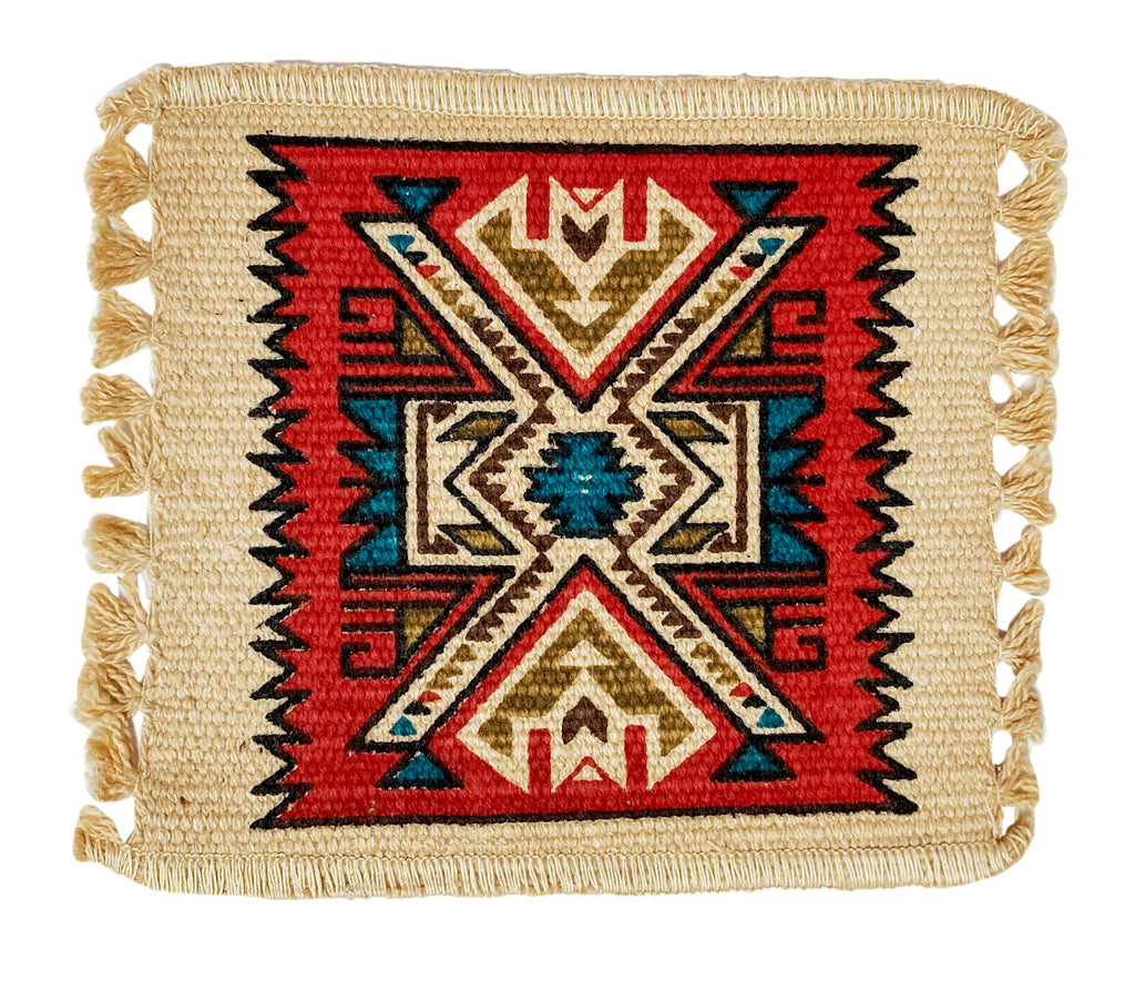 Cotton Stencil Coasters-Southwest Design #684C — El Paso Saddleblanket