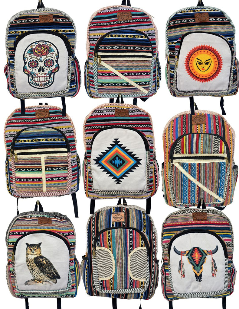 Large Cotton Himalayan Backpack — El Paso Saddleblanket