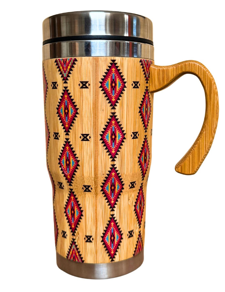 Bamboo Travel Mug, Design A — El Paso Saddleblanket