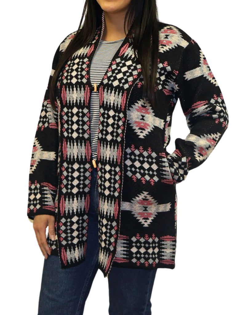 Knitted Cardigan Design #4, Large — El Paso Saddleblanket