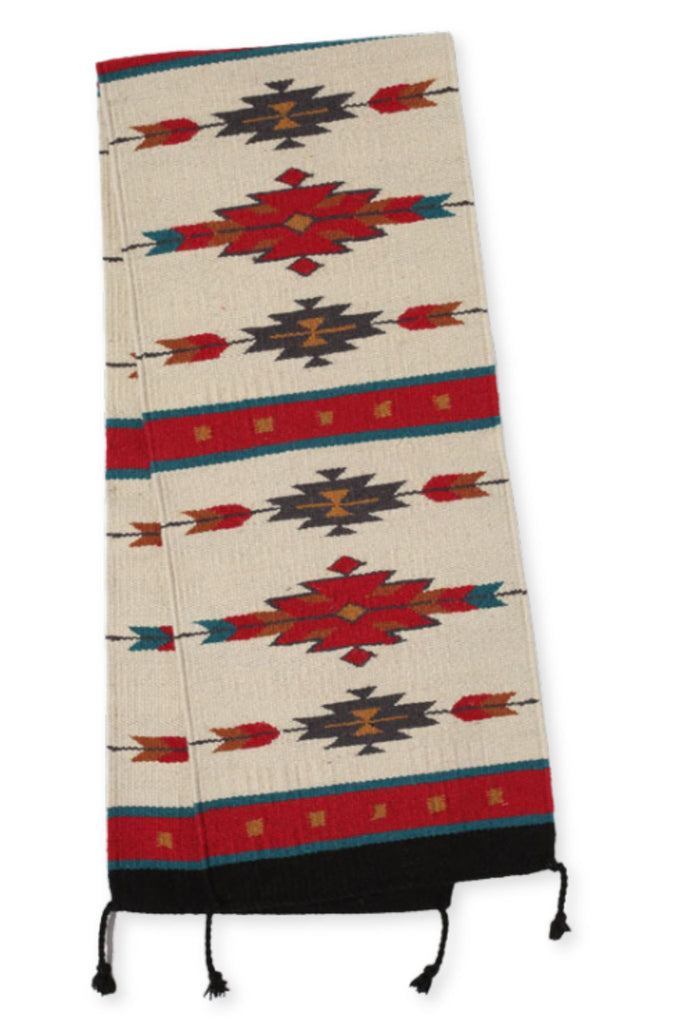 16" x 80" Maya Modern Wool Runners, Design Q — El Paso Saddleblanket
