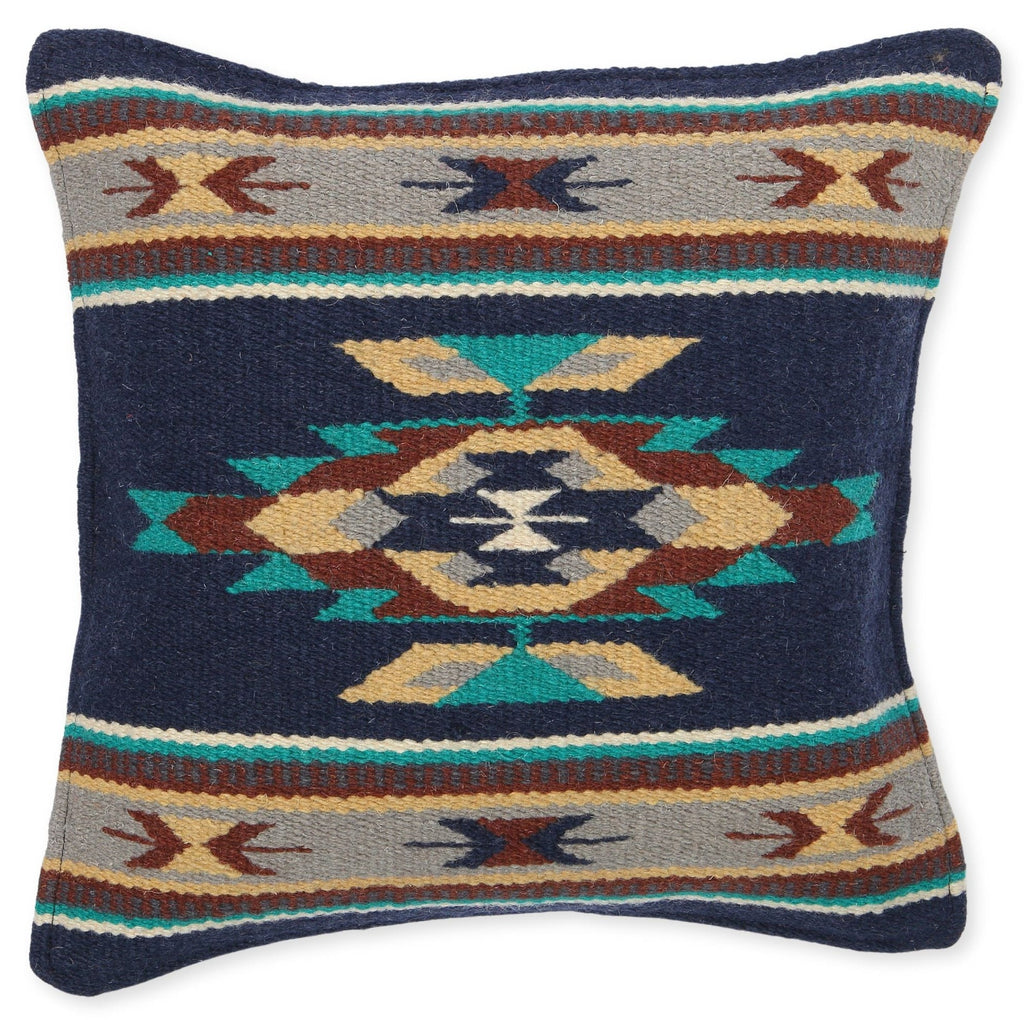Wool Maya Modern Pillow Cover, Design #11 — El Paso Saddleblanket