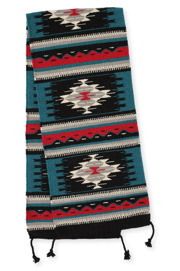 16" x 80" Maya Modern Wool Runners, Design C — El Paso Saddleblanket