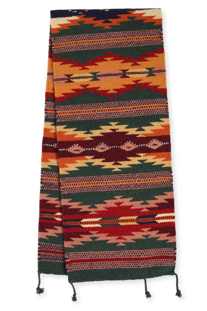 16" x 80" Maya Modern Wool Runners, Design I — El Paso Saddleblanket