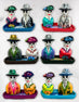 Ceramic Day of Dead Salt/Pepper Shaker w/Tray — El Paso Saddleblanket