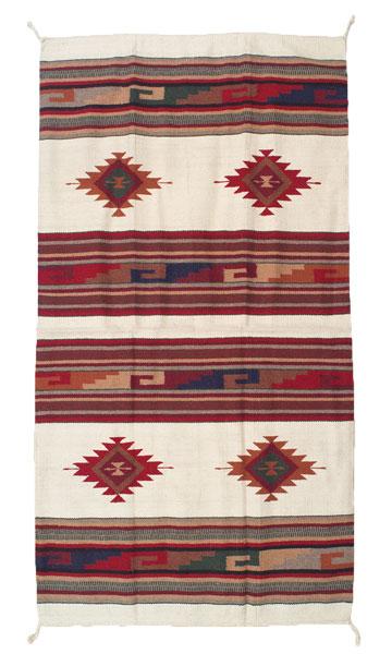 32" x 64" Southwest Pattern Wool Rug 128/2 — El Paso Saddleblanket